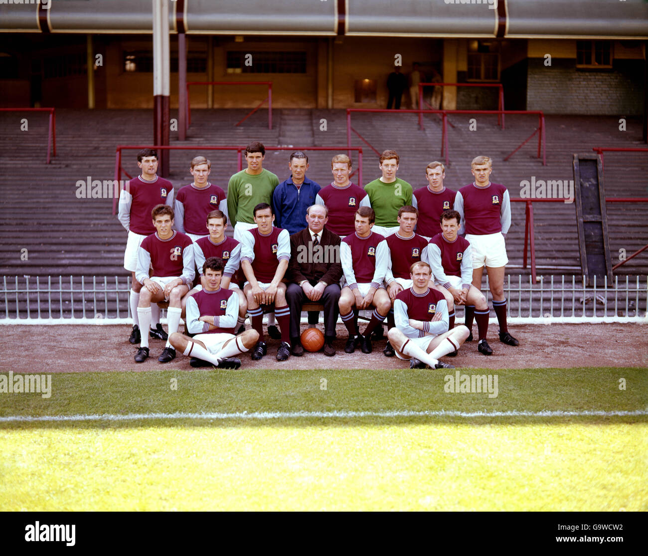 Aston Villa playing staff. July 1966 Aston Villa squad 1966-67: (back ...