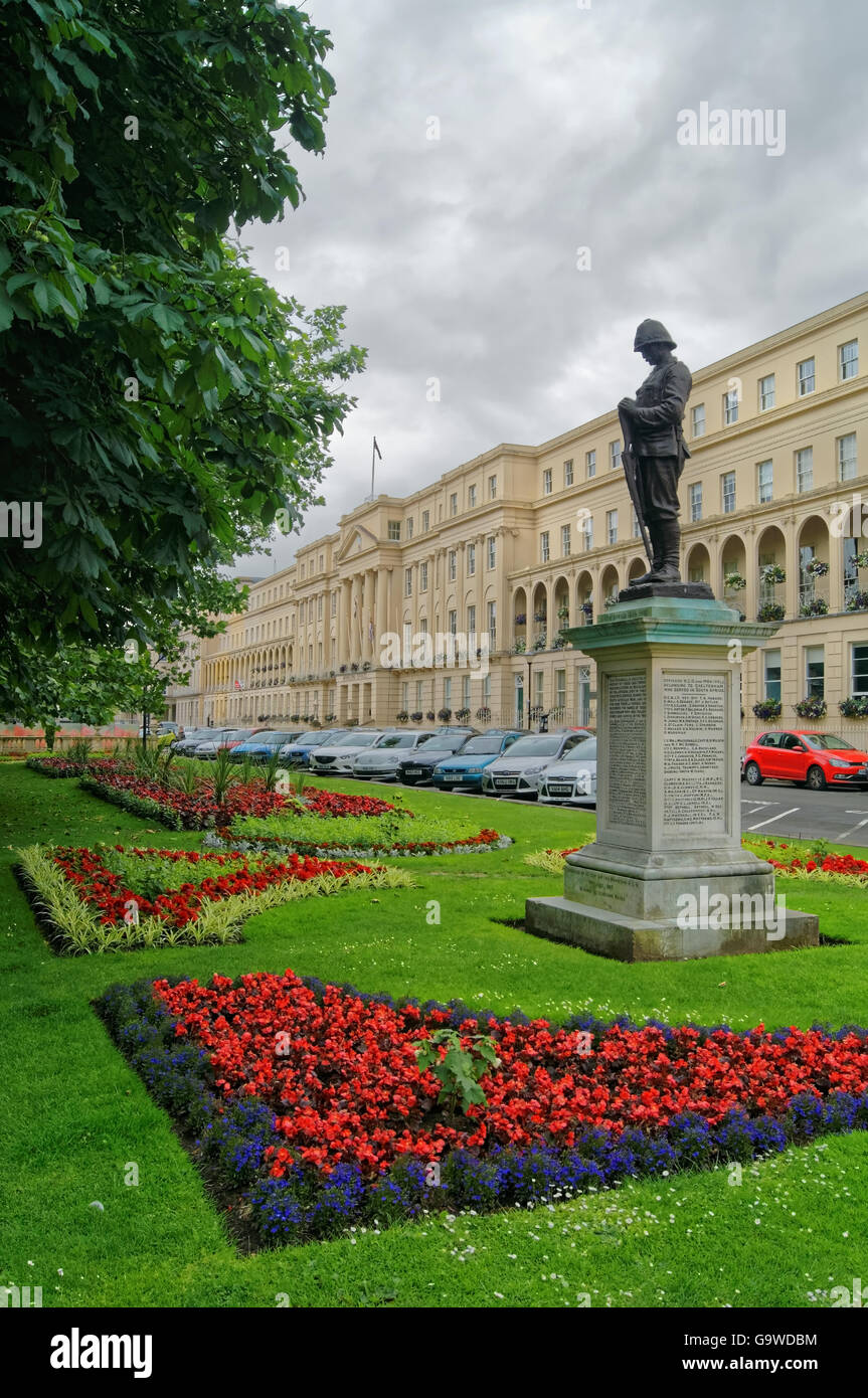 UK,Gloucestershire,Cheltenham,The Promenade, Long Gardens and ...