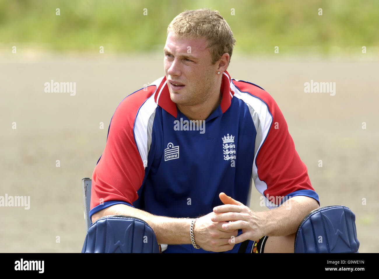 Sport cricket practice andrew flintoff hi-res stock photography and ...