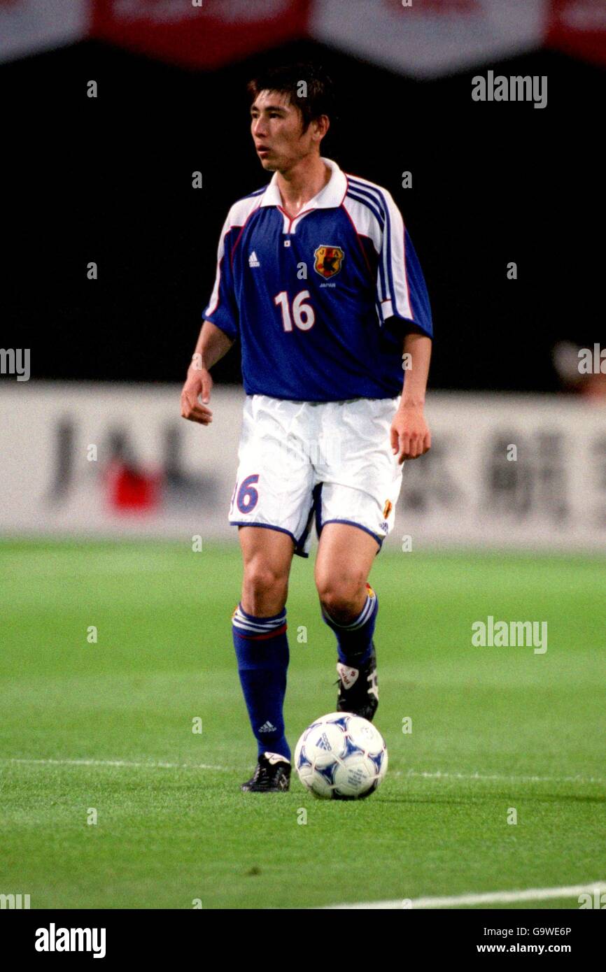 Soccer - Kirin Cup 2001 - Japan v Paraguay. Koji Nakata, Japan Stock ...