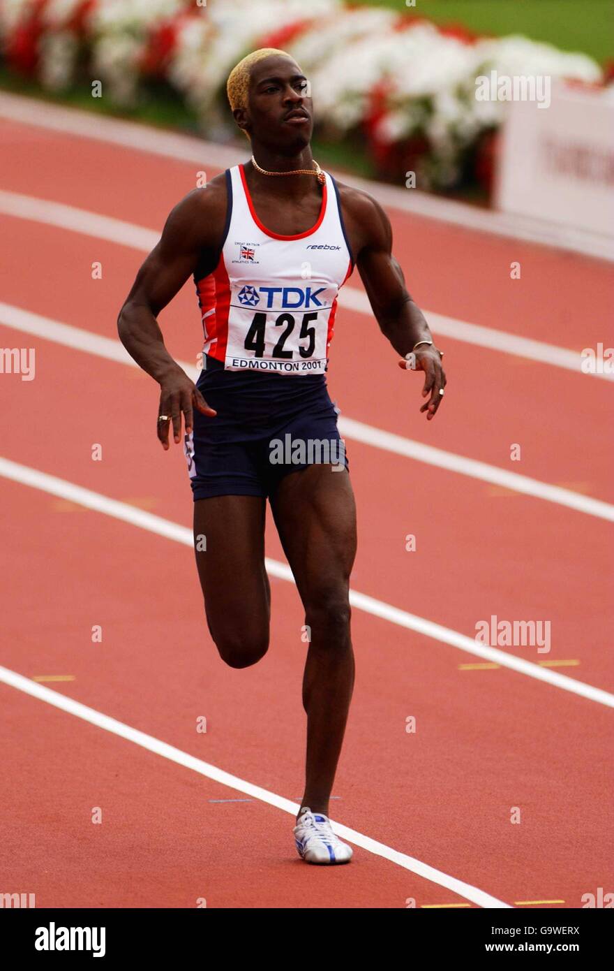 Great Britain's Christian Malcolm in action in the heats of the Mens ...