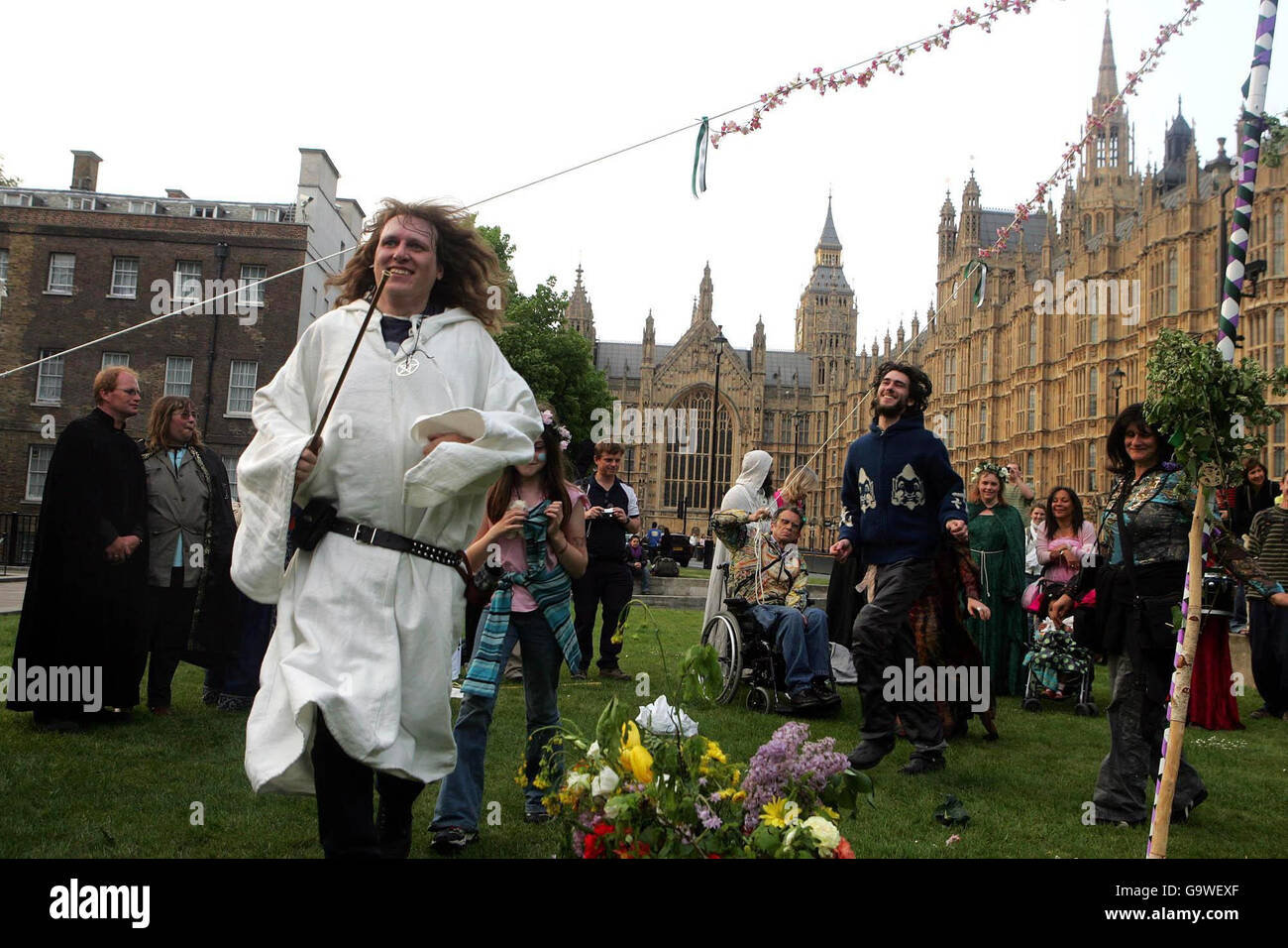 Druids Beltane ceremony Stock Photo - Alamy