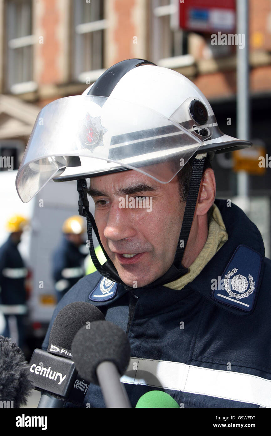 Greater Manchester Fire and Rescue Incident Commander Rhys Griffiths ...