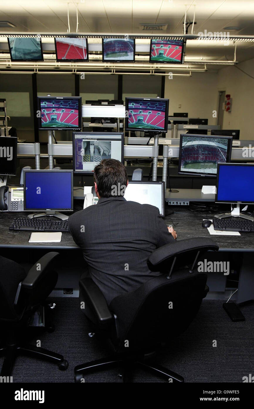 The control room at wembley stadium hi-res stock photography and images ...