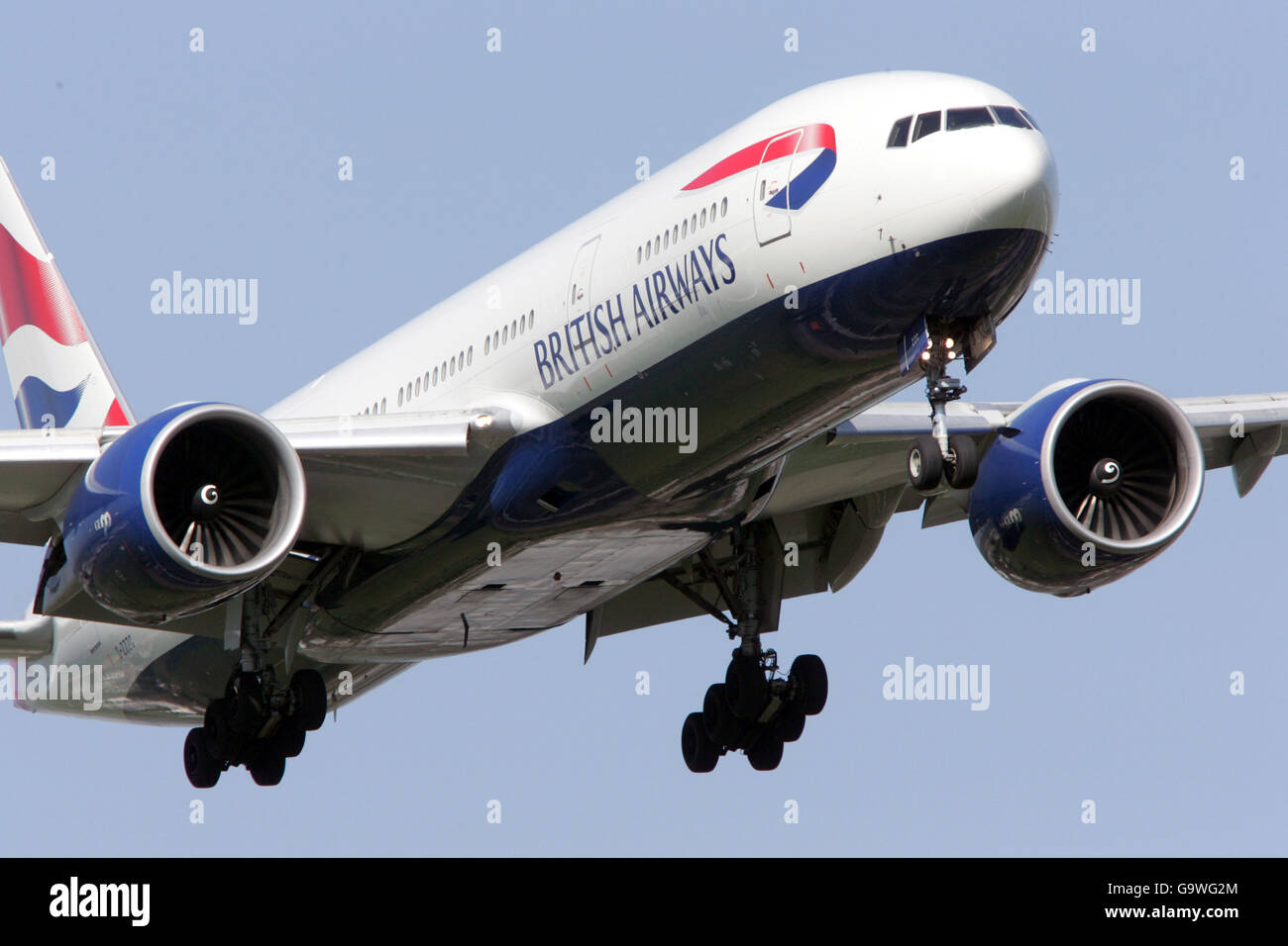 British airways boeing 777 registration g zzzc arrives heathrow airport ...