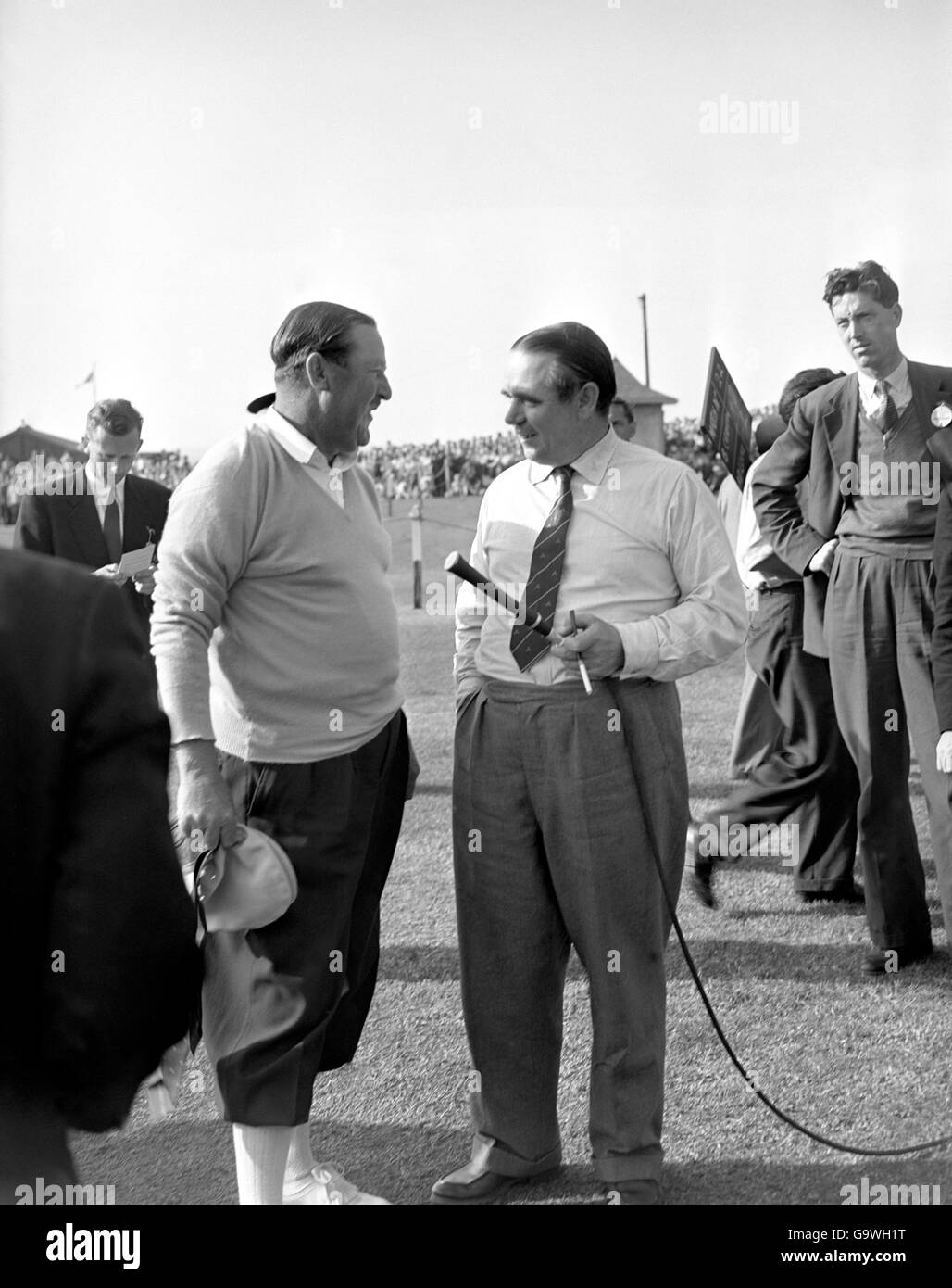 Golf - The Open Championship - St Andrews. Bobby Locke (left) is ...