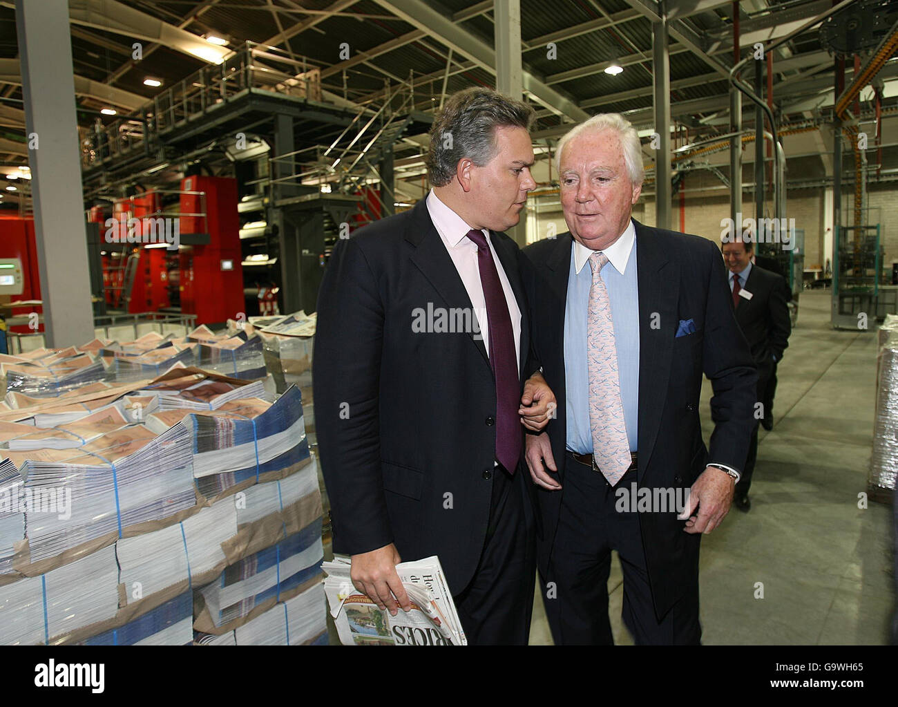 Sir Anthony O'Reilly opens new printing plant Stock Photo - Alamy