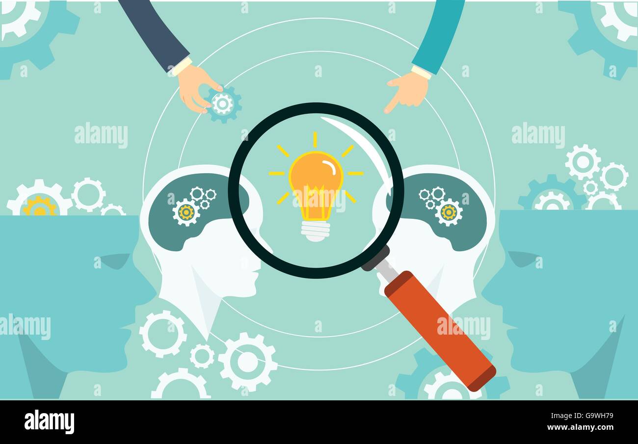 Head open thinking Stock Vector Images - Alamy