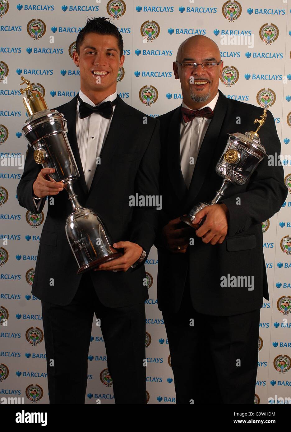 Manchester uniteds cristiano ronaldo pfa young player year player year ...