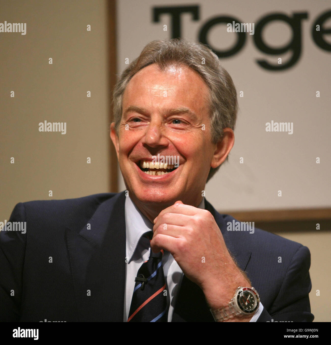 Blair pledge at climate change campaign launch Stock Photo - Alamy