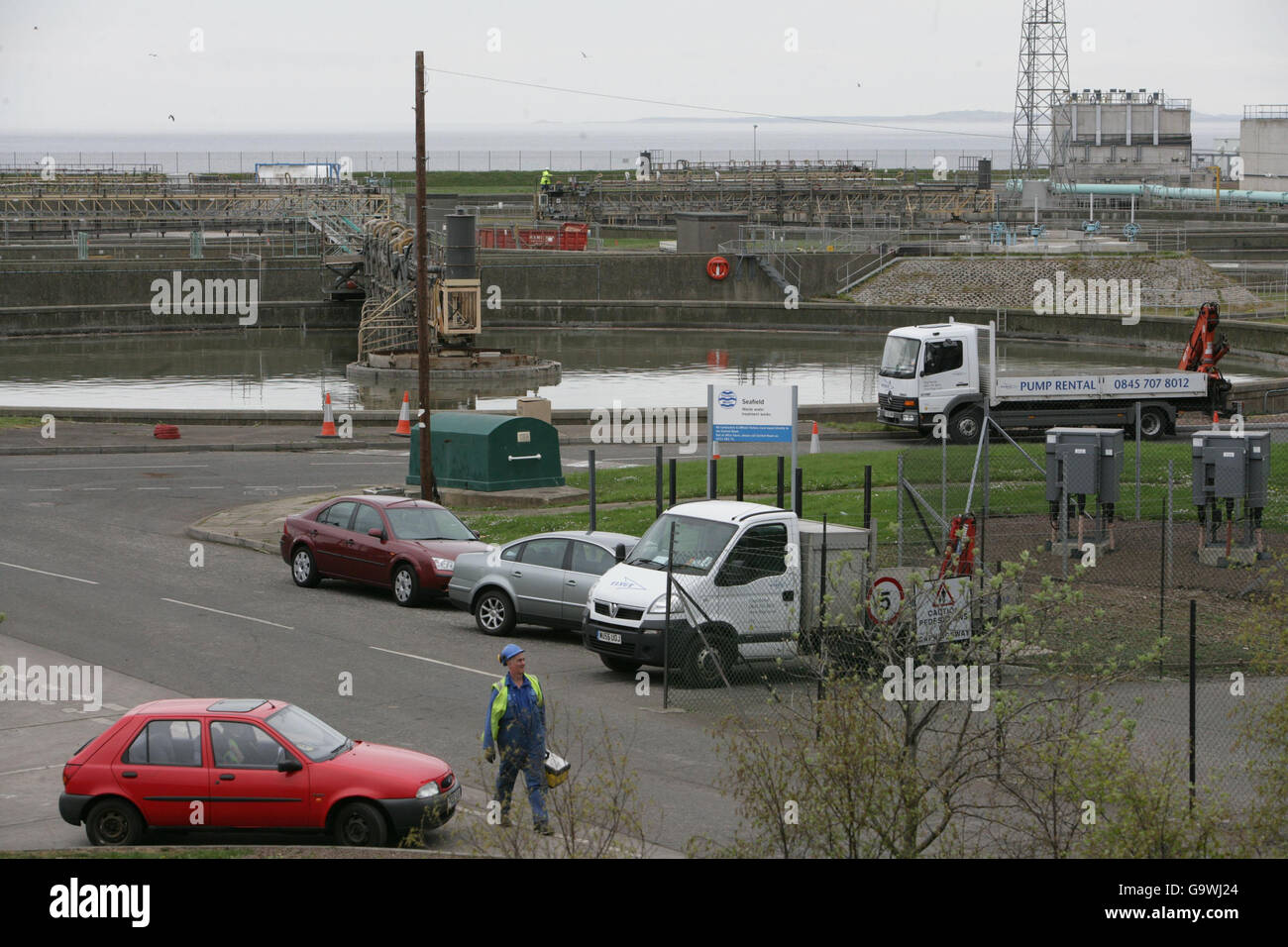 Edinburgh sewage spill Stock Photo - Alamy