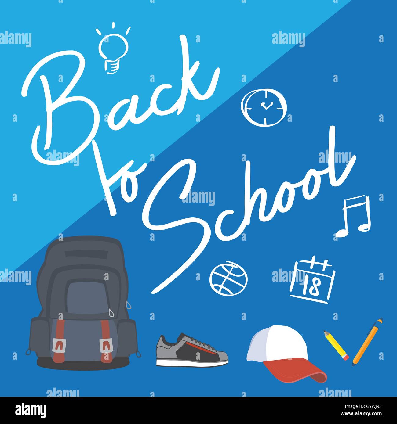 back to school vector illustration Stock Vector Image & Art - Alamy