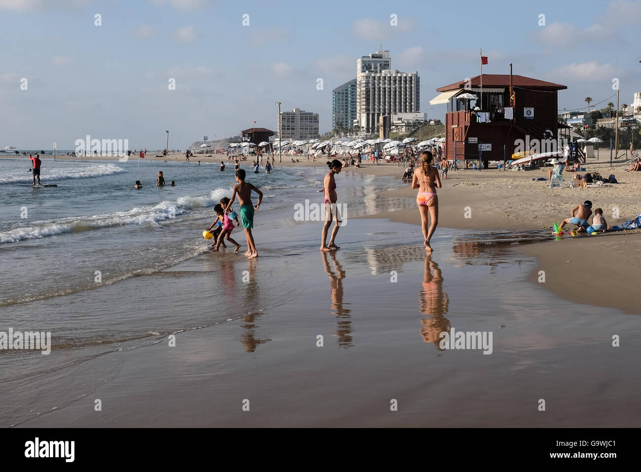 Herzliya Mediterranean beach in Israel Stock Photo - Alamy