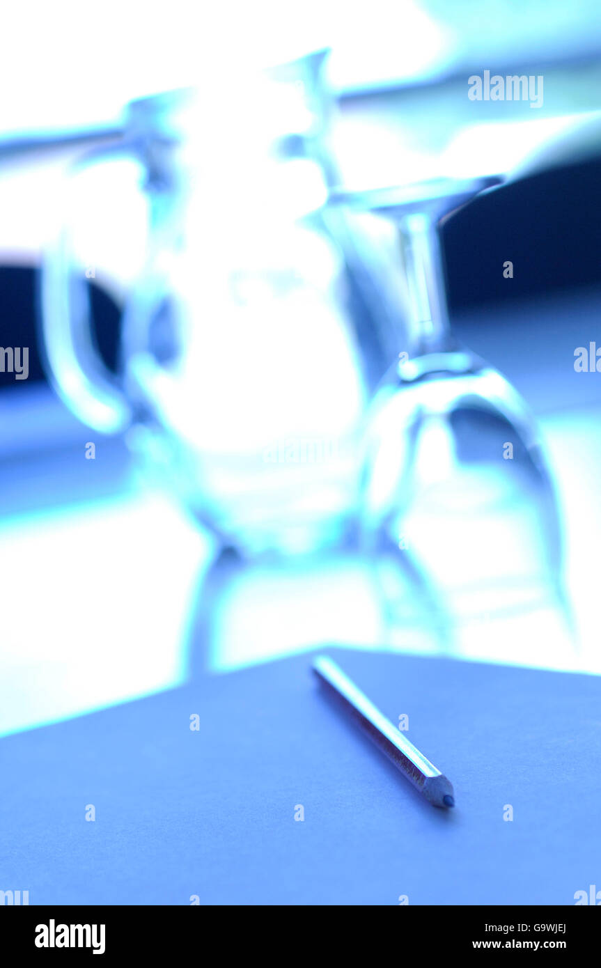 Conference table water glasses set hi-res stock photography and images ...