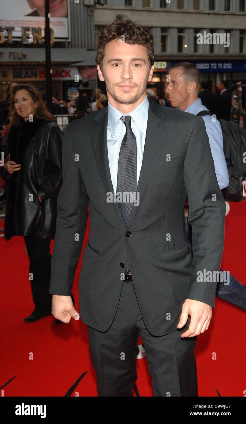 James Franco arrives for the UK Gala Premiere of Spiderman 3 at the ...