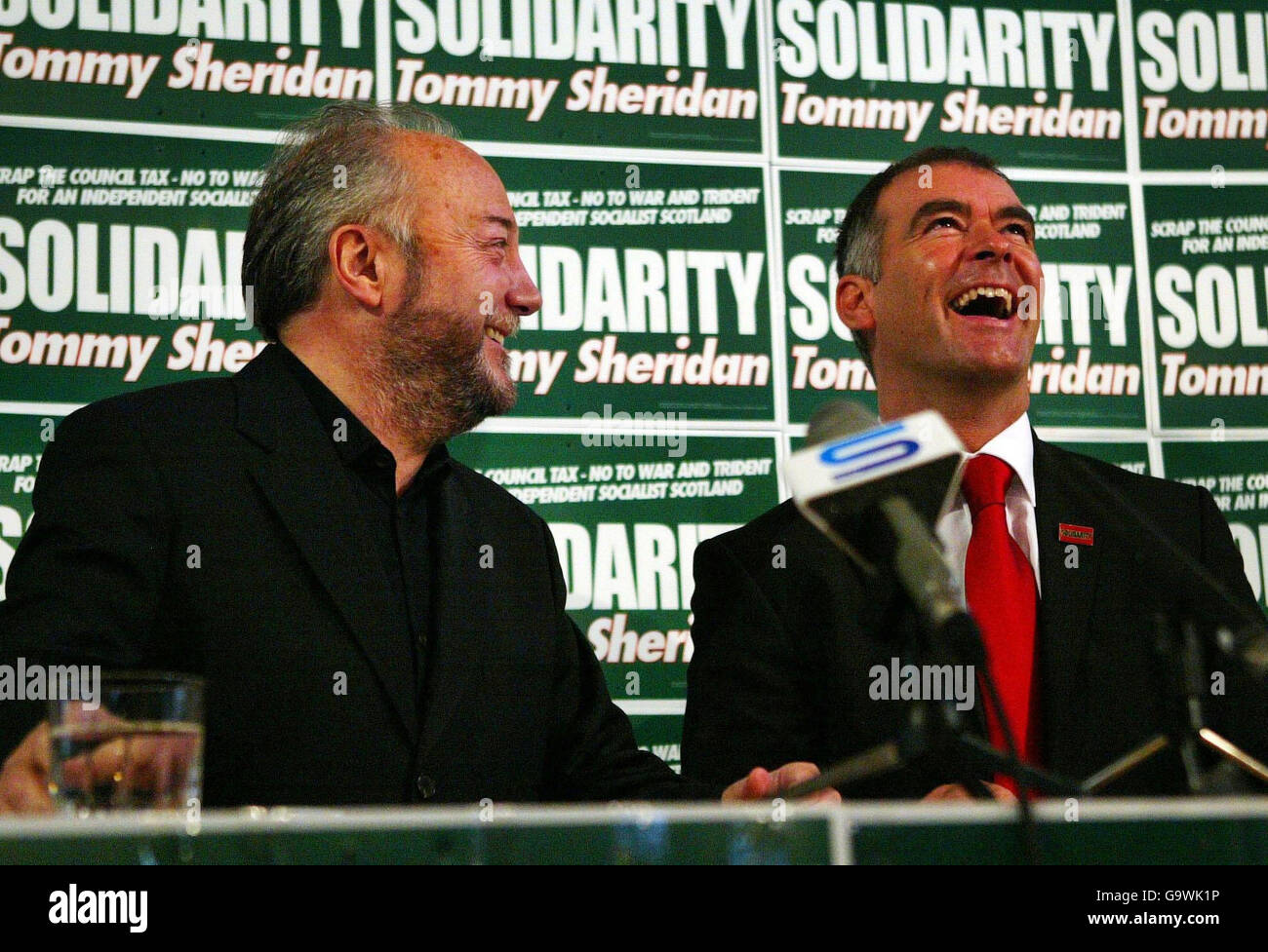 Solidarity leader Tommy Sheridan (right) and controversial MP George ...
