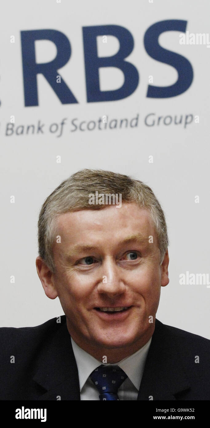 Sir Fred Goodwin, Group Chief Executive of the Royal Bank of Scotland ...