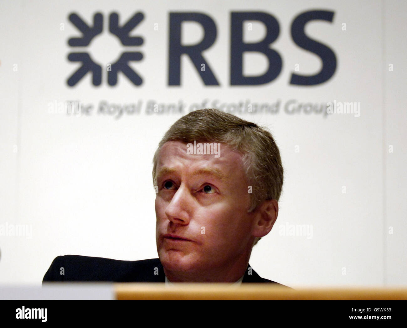 Sir Fred Goodwin, Group Chief Executive of the Royal Bank of Scotland ...