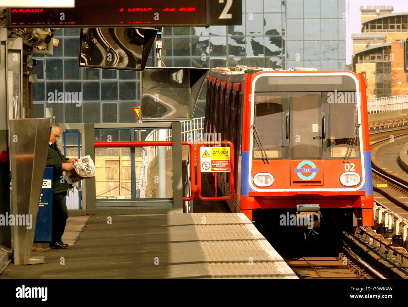 DLR Transport stock Stock Photo - Alamy