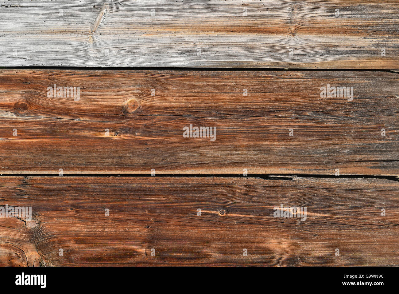 Old brown vintage wooden panel texture background of horizontal ...
