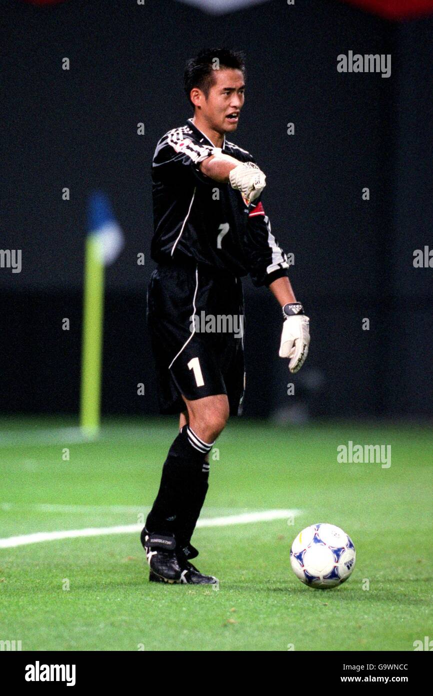 Soccer - Kirin Cup 2001 - Japan v Paraguay. Yoshikatsu Kawaguchi, Japan ...