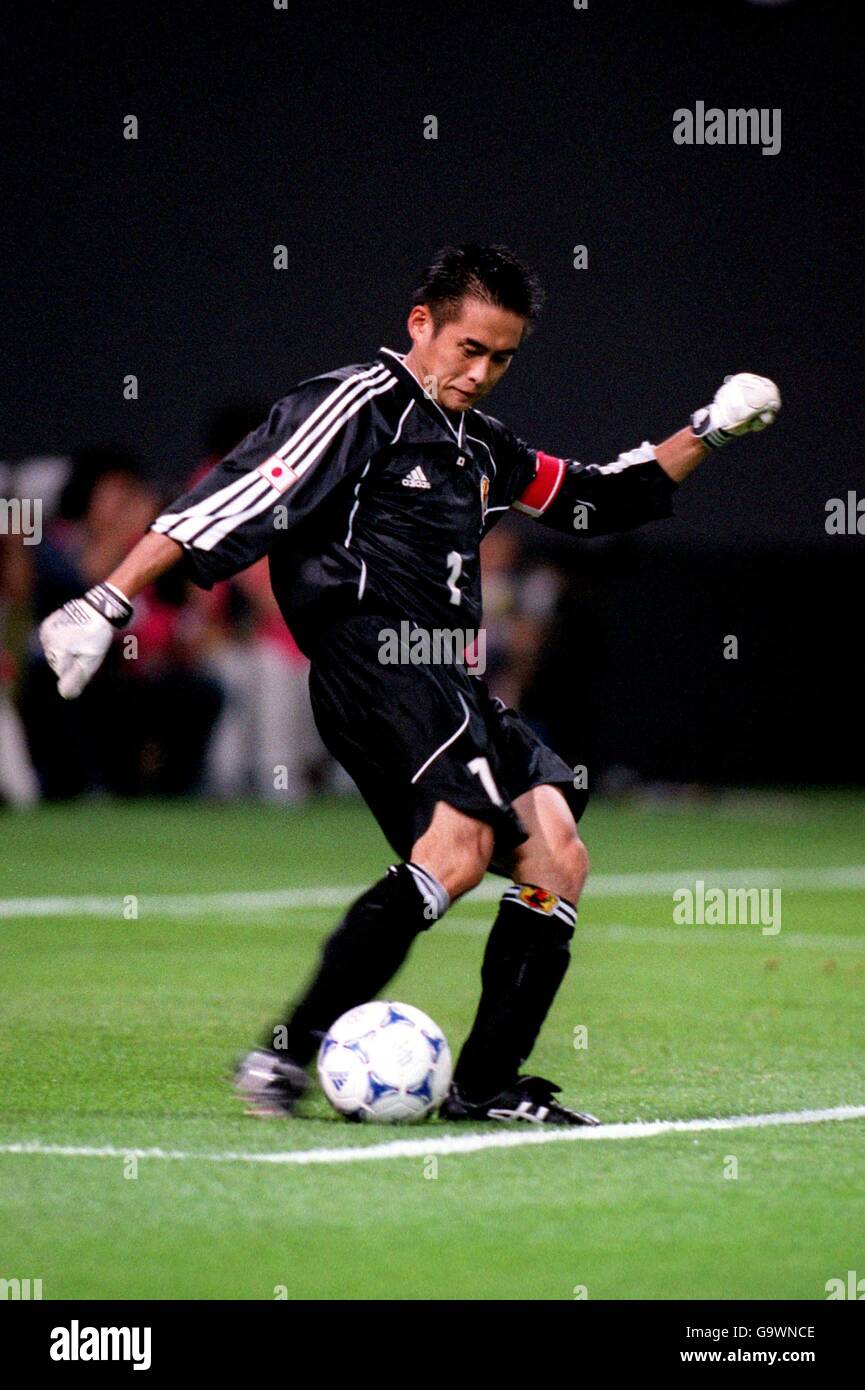 Soccer - Kirin Cup 2001 - Japan v Paraguay. Yoshikatsu Kawaguchi, Japan ...