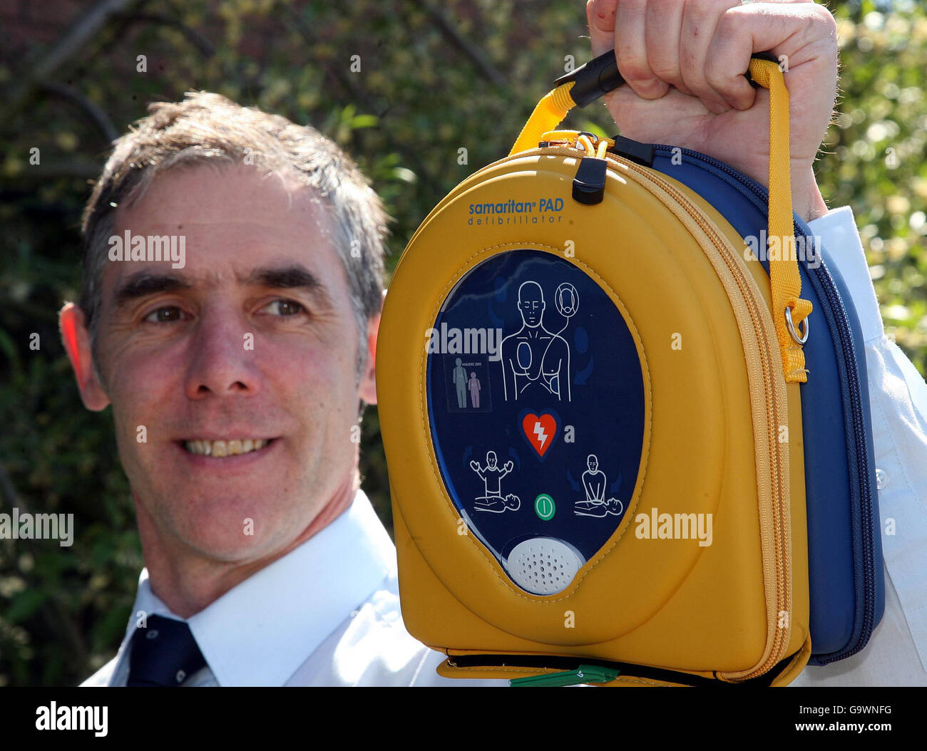 Belfast-made heart attack life saver Stock Photo - Alamy