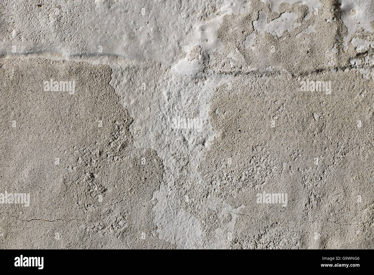 Damage fault defects in grunge concrete wall or floor with stains ...