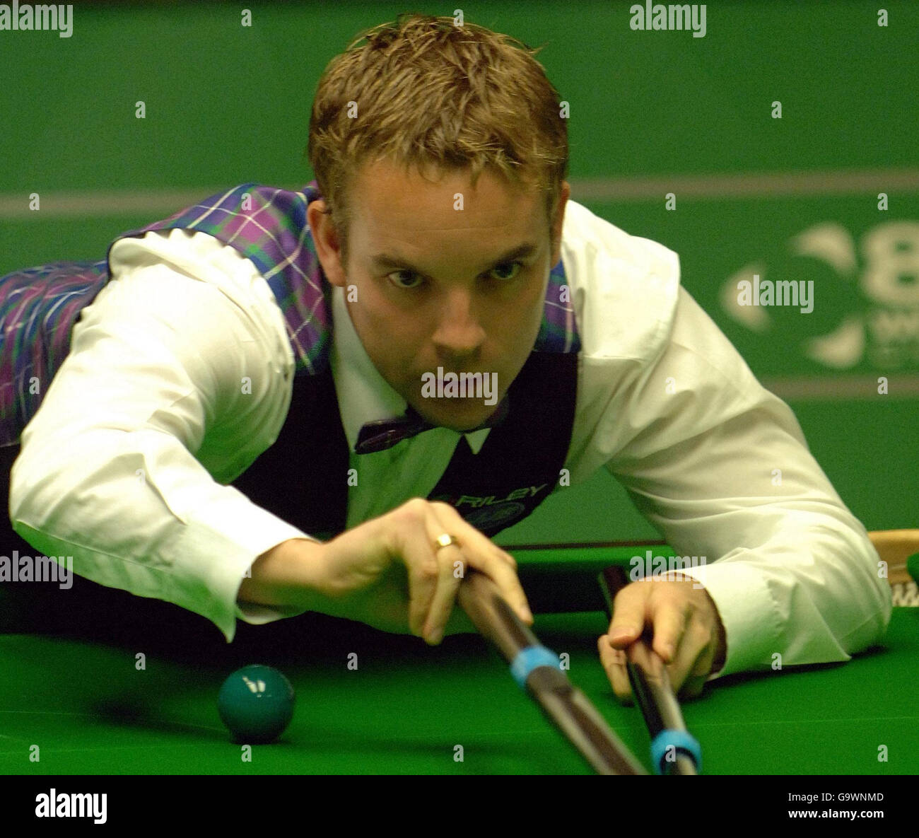 England's Ali Carter in action during the second round match of the ...