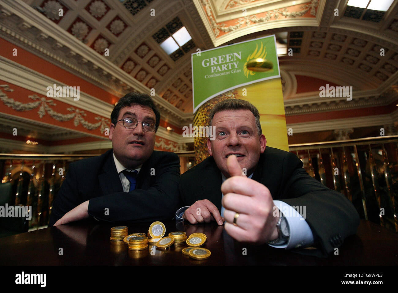 Green Party Leader Trevor Sergeant TD (right) And Dan Boyle Finance ...