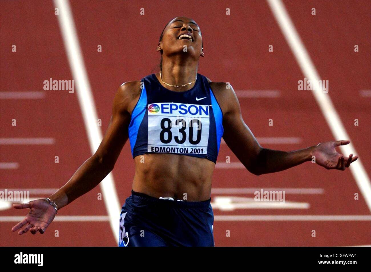 World athletics marion jones hi-res stock photography and images - Alamy