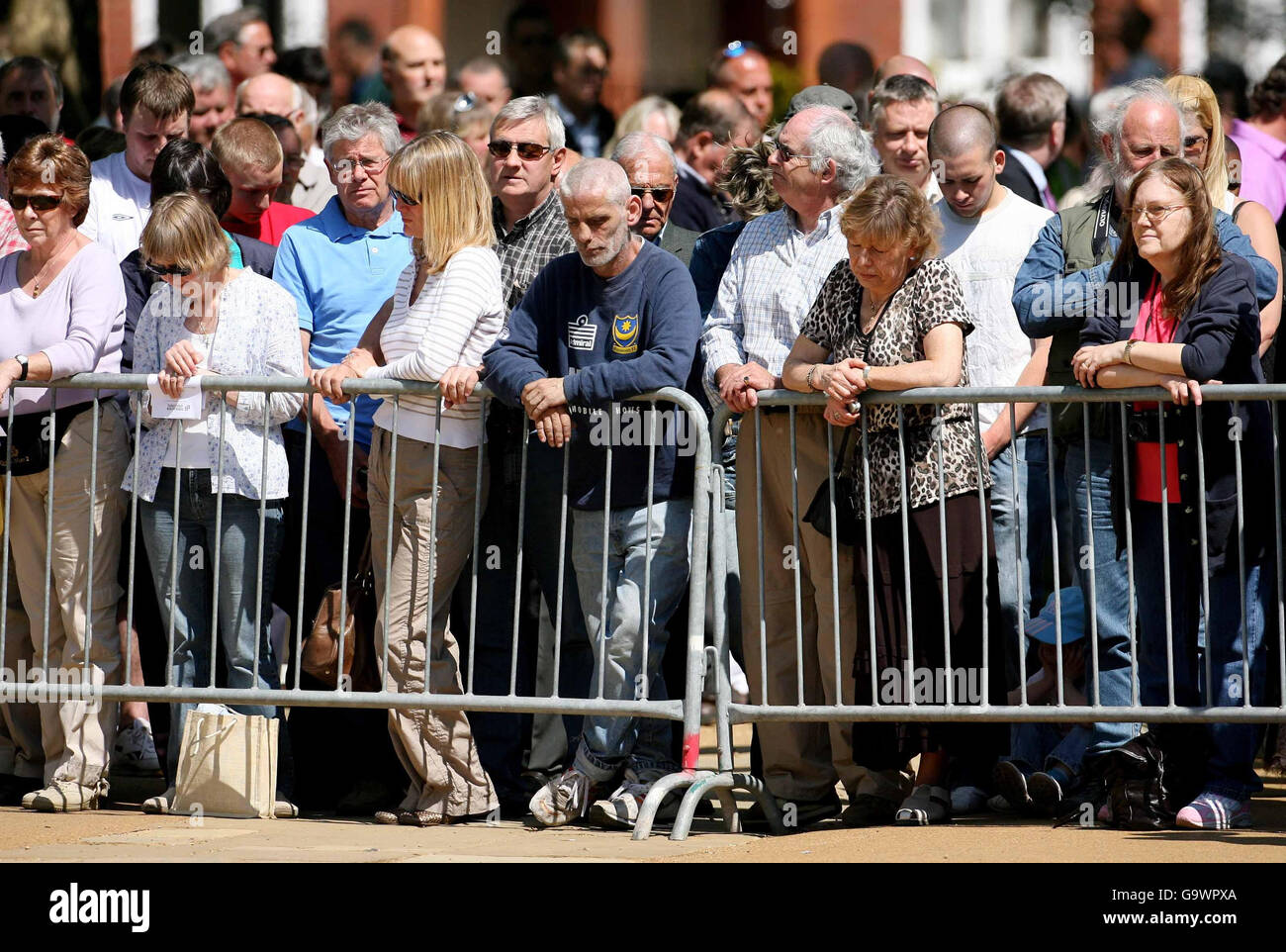 Alan Ball's funeral Stock Photo - Alamy