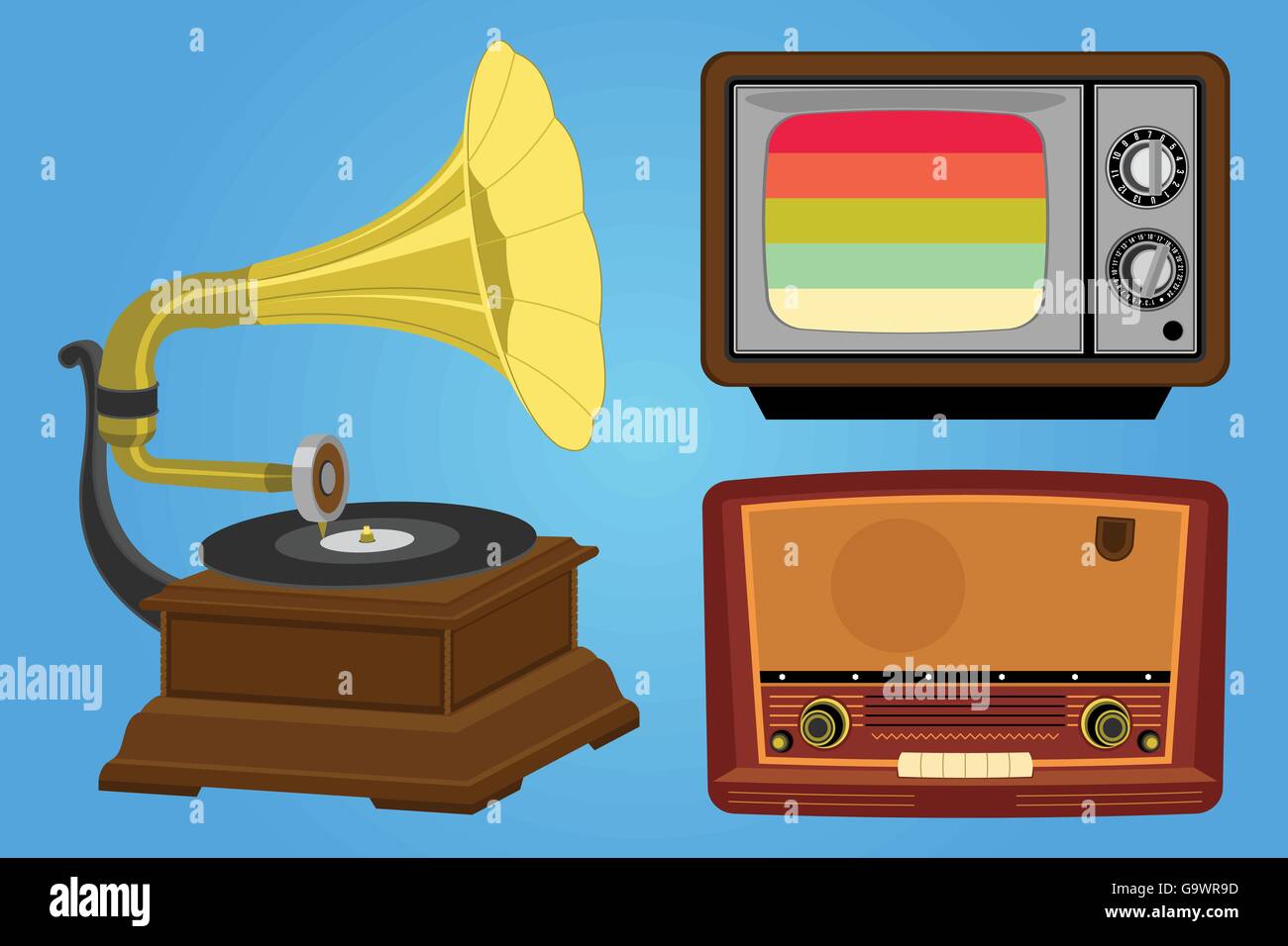 Retro media hi-res stock photography and images - Alamy