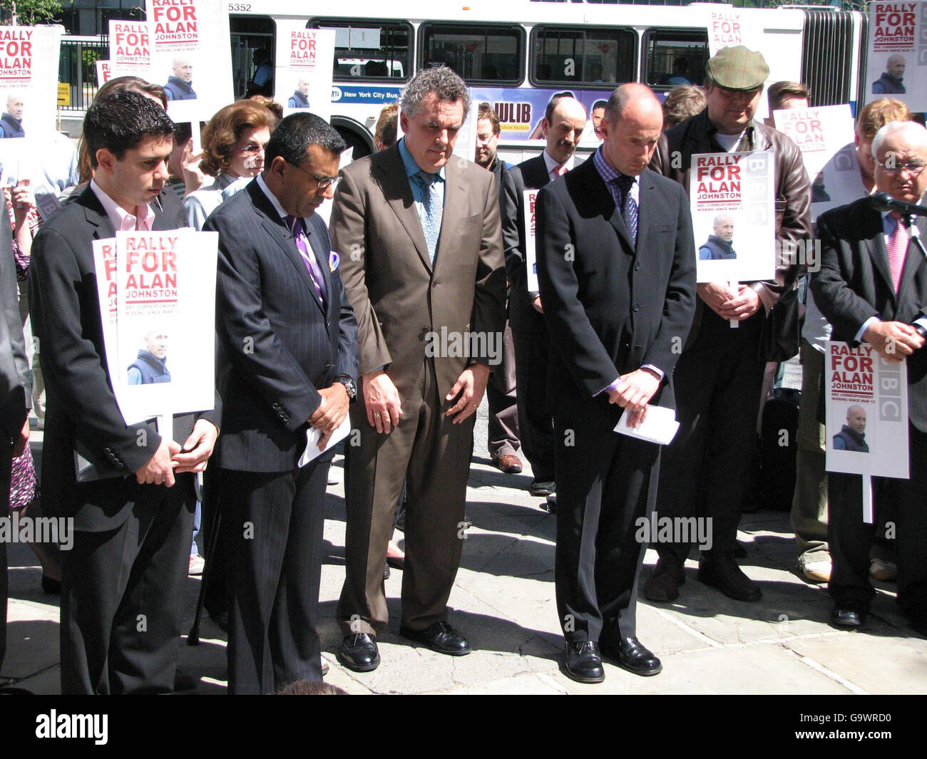 (From 2nd left front to right); Martin Bashir, of ABC; Rob Mahoney of ...