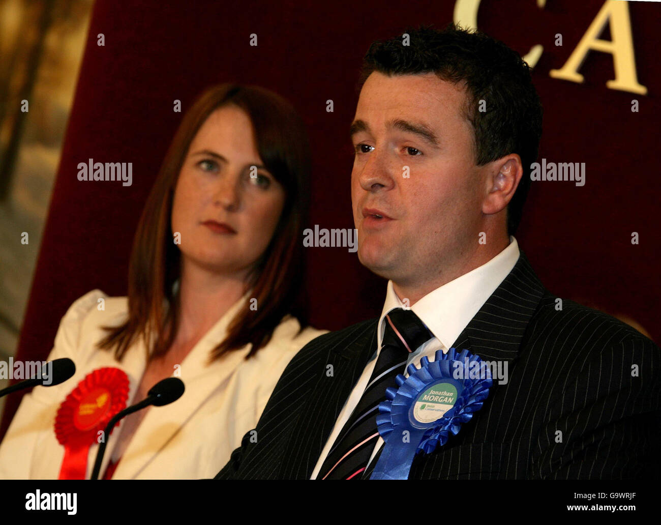 Conservative candidate Jonathan Morgan speaks after taking the Cardiff ...