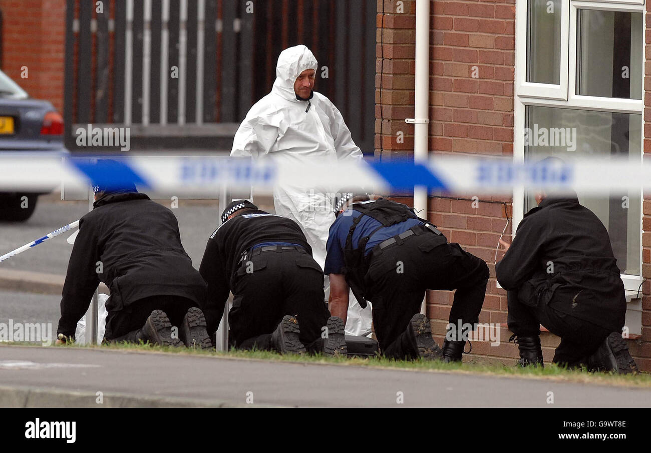Police officer shot dead Stock Photo - Alamy