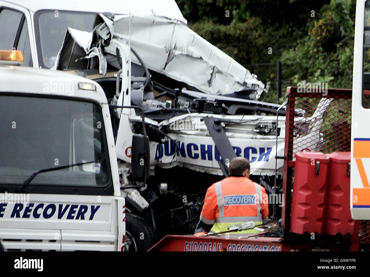 Crash on M25 Stock Photo - Alamy