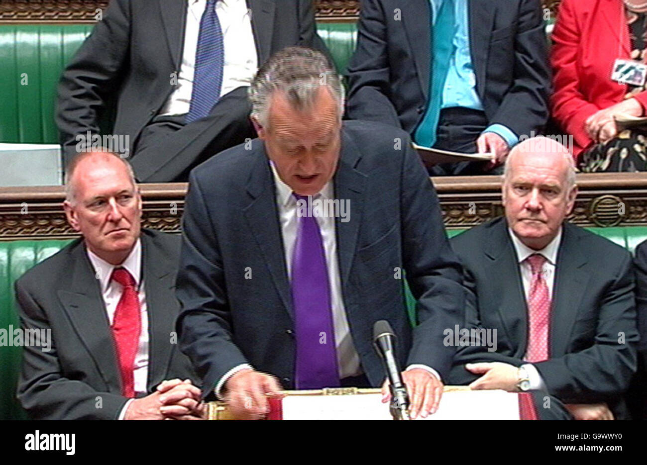 Half length mid top speaking mic mike microphone northern ireland hi ...