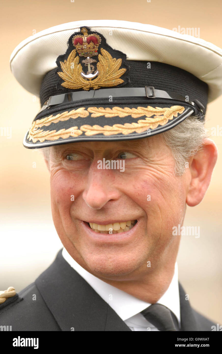 Prince Charles visits HM Naval base Stock Photo - Alamy