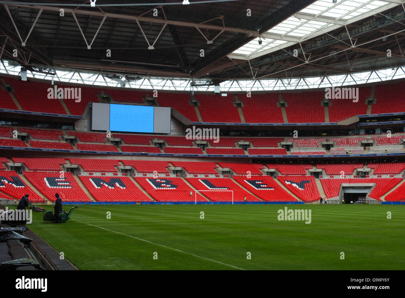 General view showing the inside of wembley hi-res stock photography and ...