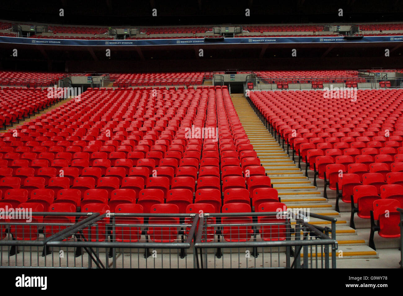 Soccer - Wembley Feature. General view showing seating inside Wembley ...