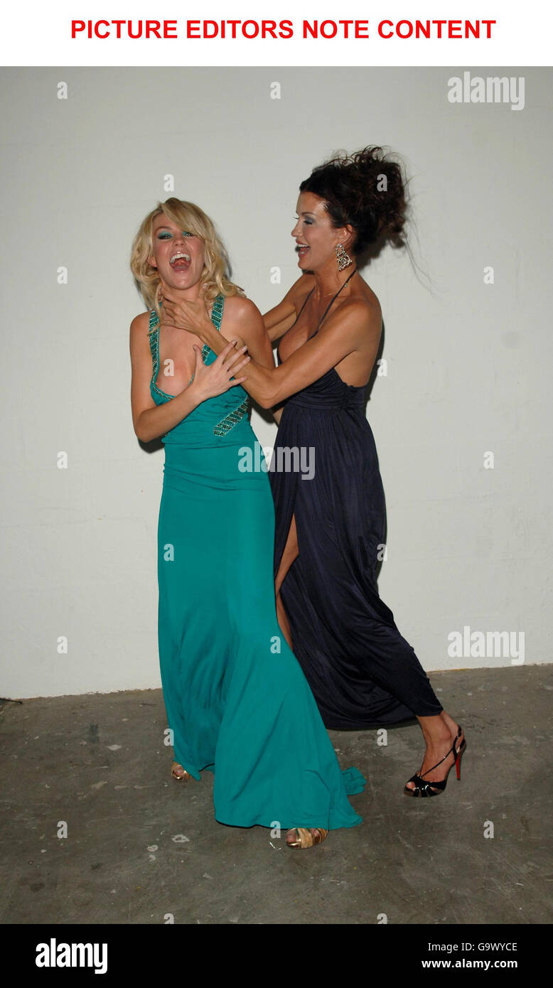 Abi Clancy (left) & Janice Dickinson during Living TV's Summer Schedule ...