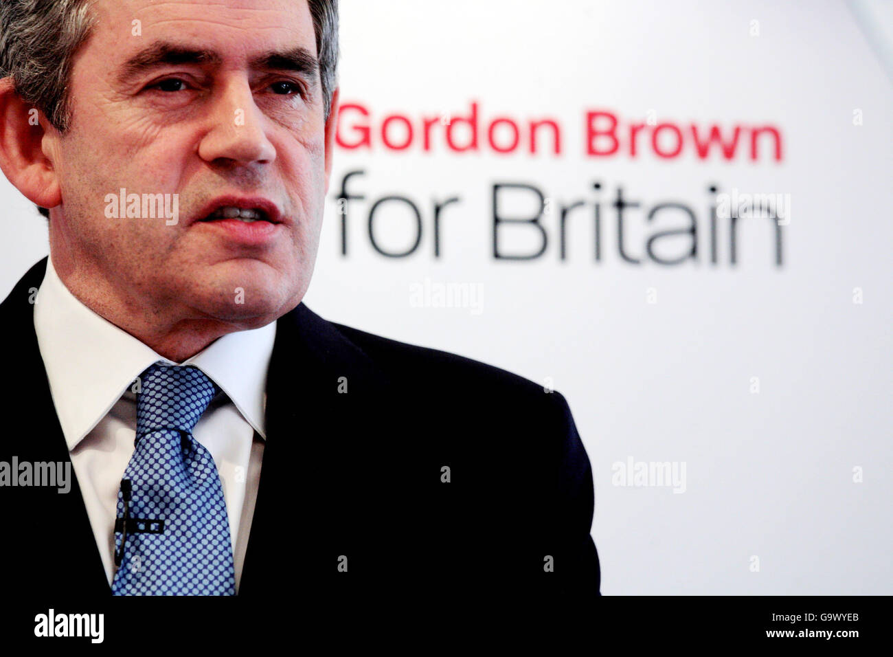 Gordon Brown leadership campaign Stock Photo - Alamy
