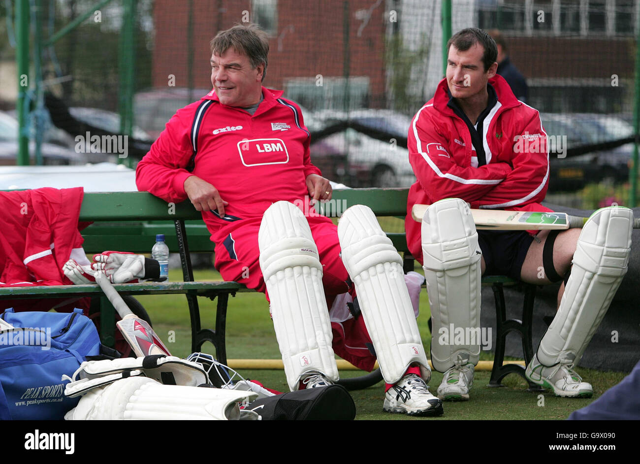 Sam Allardyce with Mal Loye (right) during the PFA Centenary launch at ...