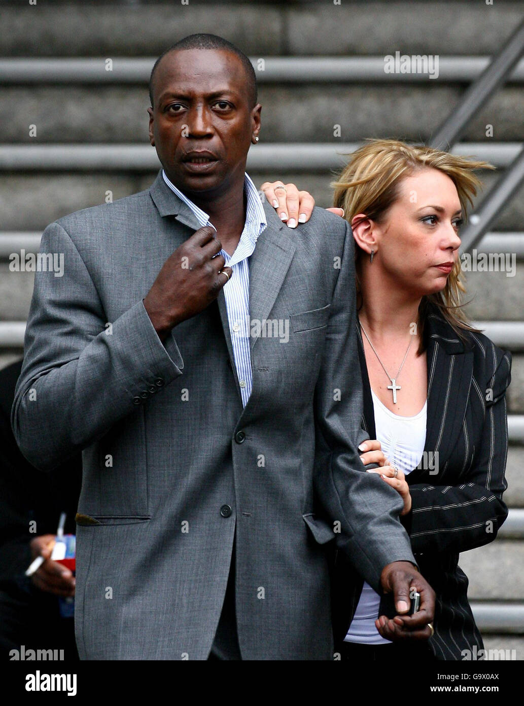 Nicola Fitzgerald and Trevor Blake leave at Brighton Magistrates' Court ...