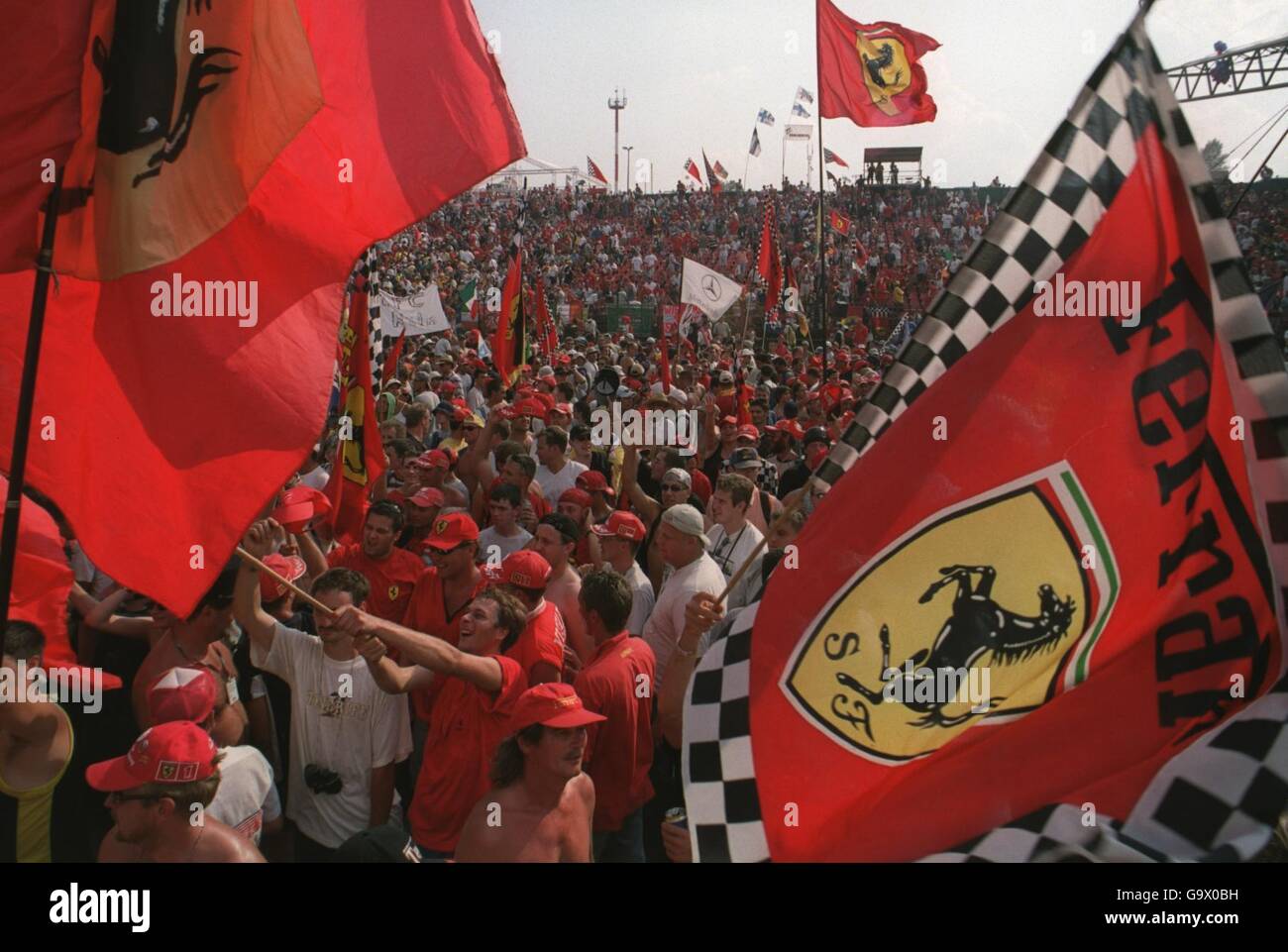 Formula One Motor Racing - Hungarian Grand Prix. The Ferrari faithful ...