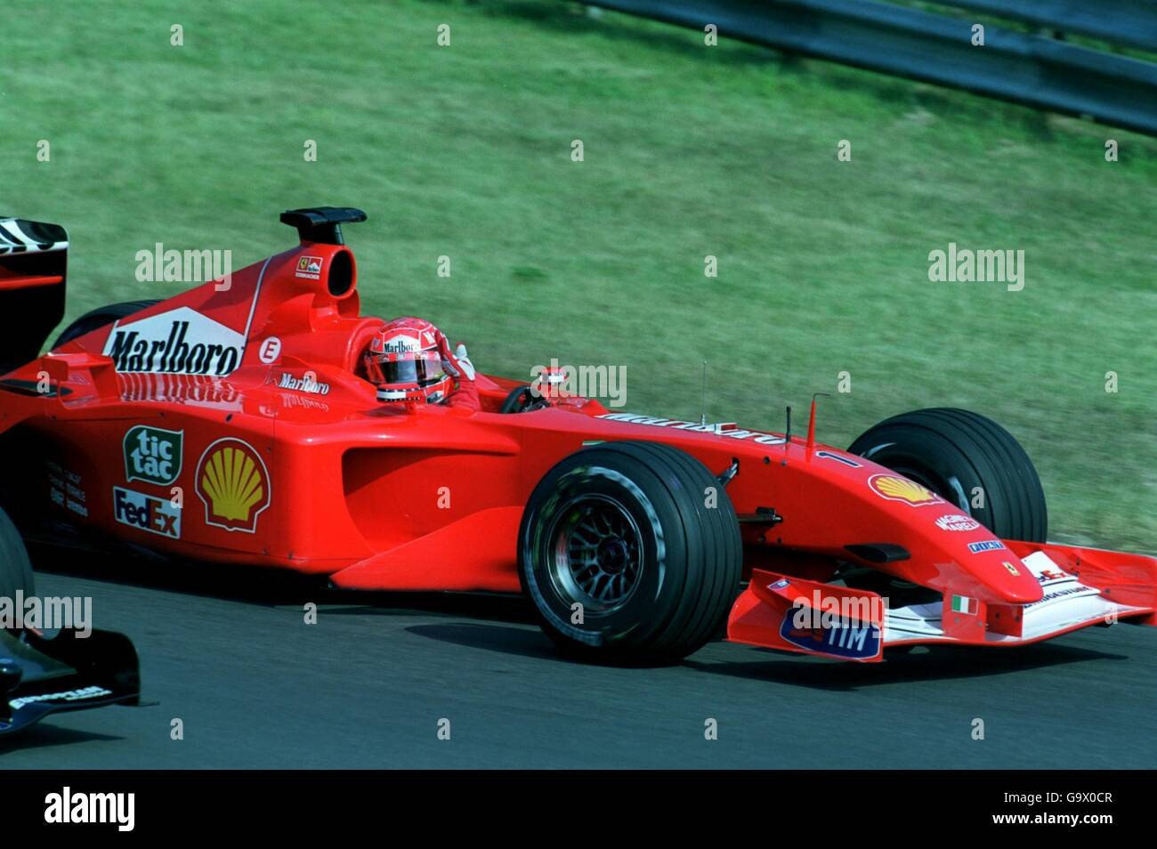 Ferraris michael schumacher waves to the crowd hi-res stock photography ...