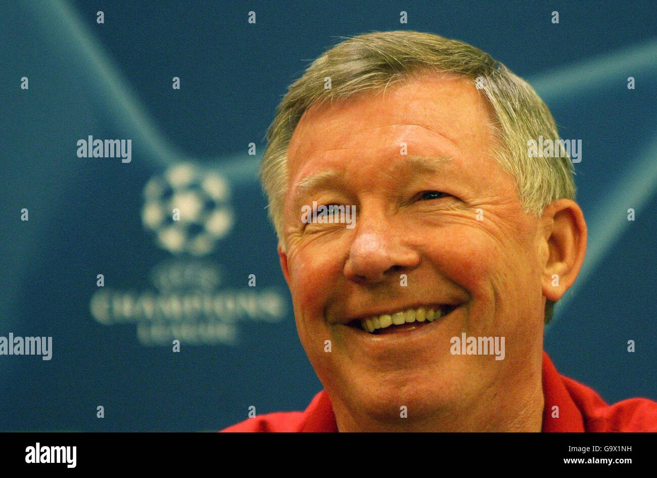 Sport football smiling head head shot alex ferguson hi-res stock ...