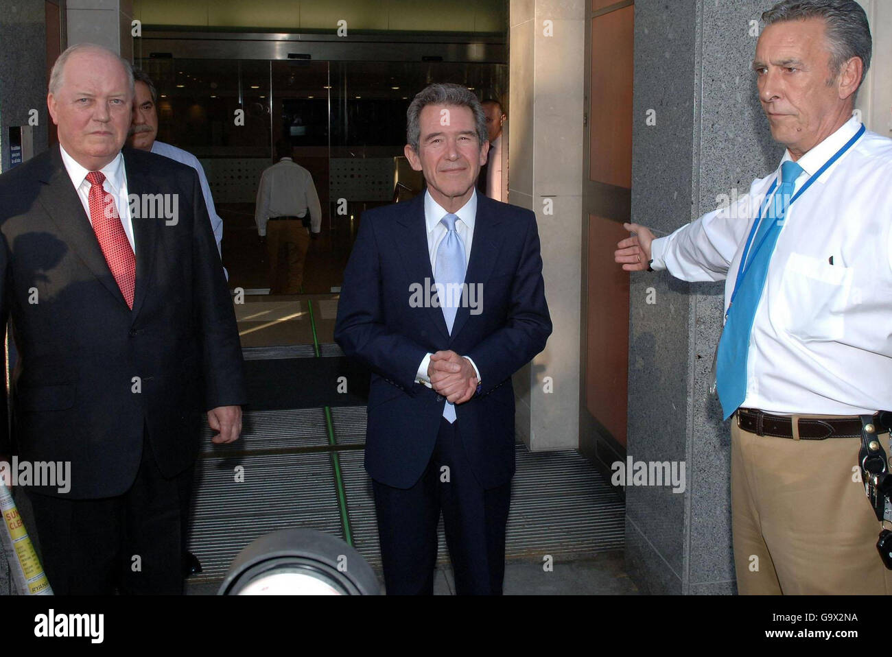 BP chief executive Lord Browne leaves the company's headquarters in St ...