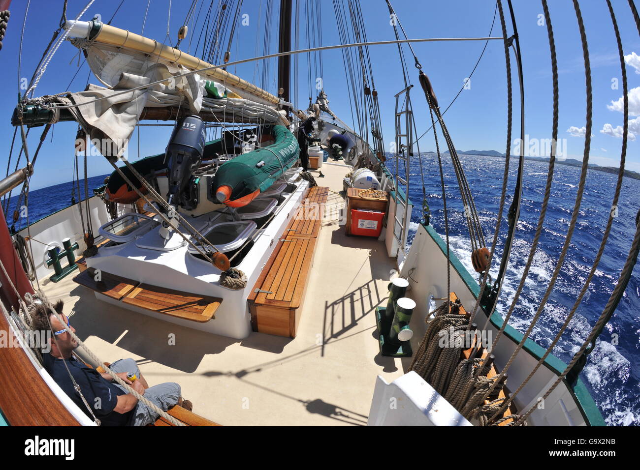 Sailship, deck, rigging, rig, Mediterranean, Europe Stock Photo - Alamy